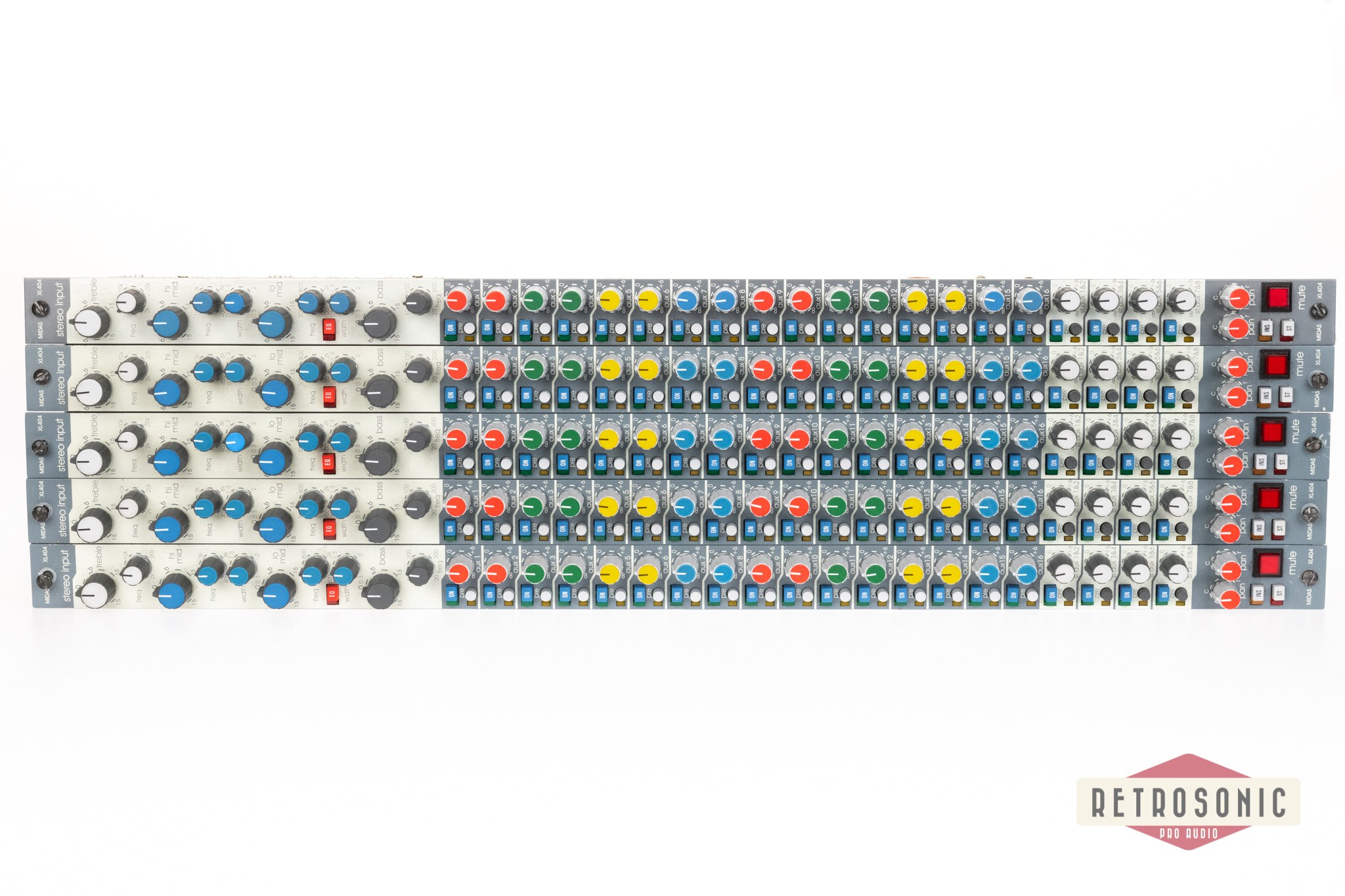Midas XL4 XL404 Stereo Input Module w, EQ 5 pcs bundle