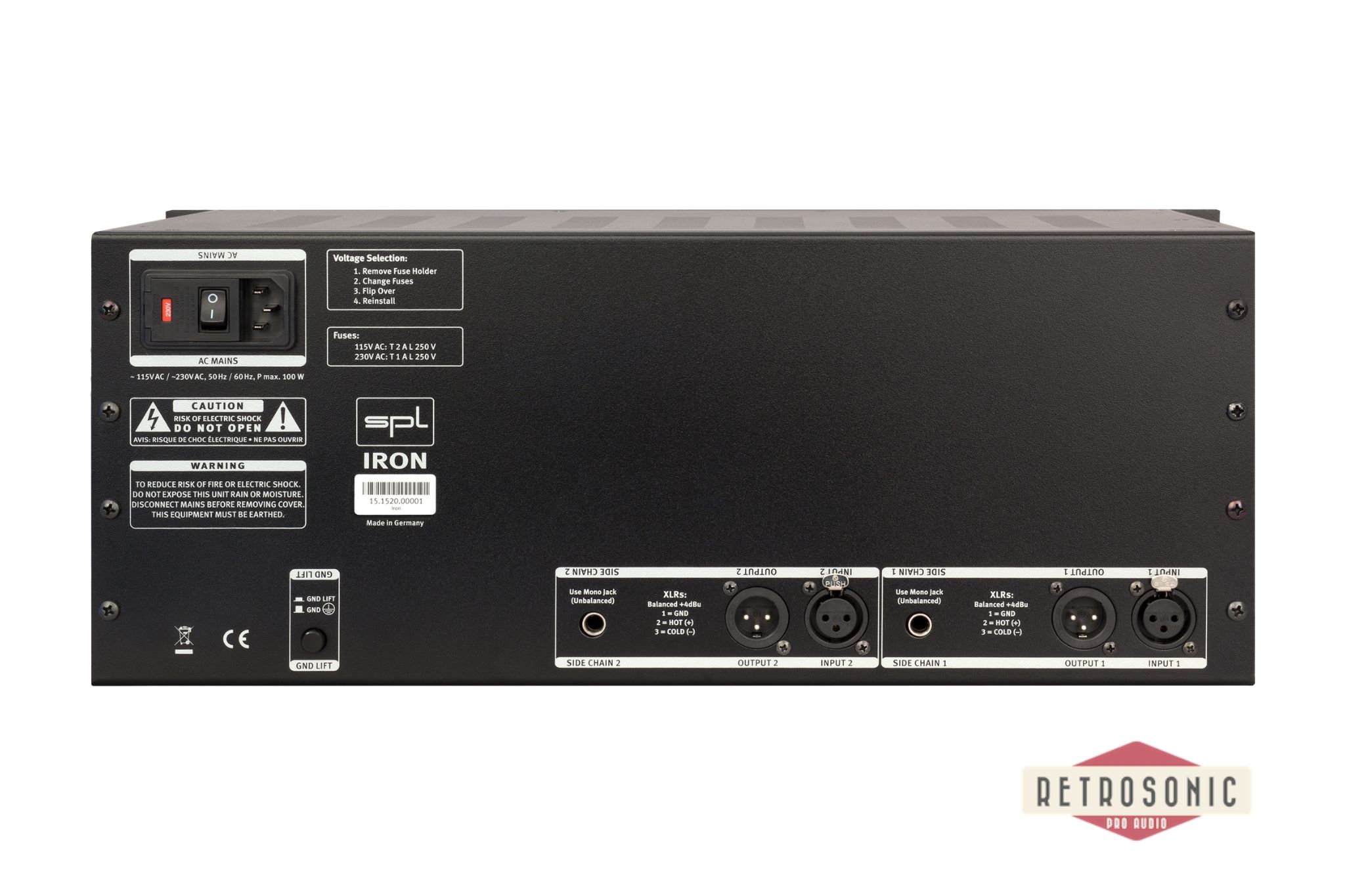 SPL IRON Mastering Compressor Black ex. demo